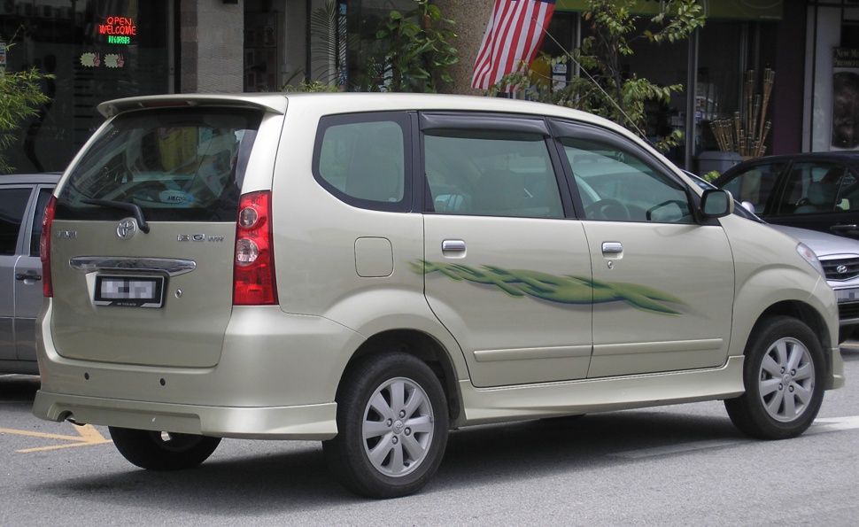 Toyota Avanza technical specifications and fuel economy